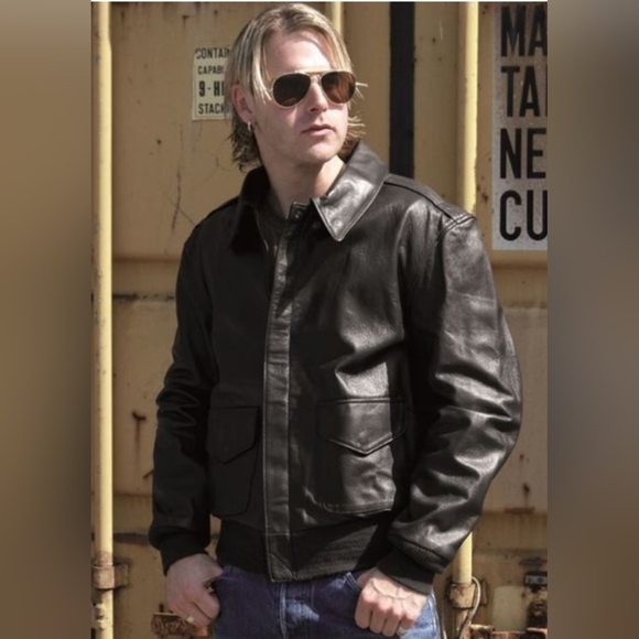 Mil-Tech | Jackets & Coats | Miltech Leather Jacket A2 Movie Used ...
